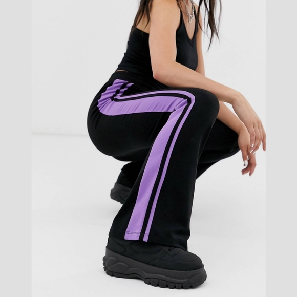 ASOS | Pants & Jumpsuits | Nwot Asos Design Contrast Panel Flare Pants ...